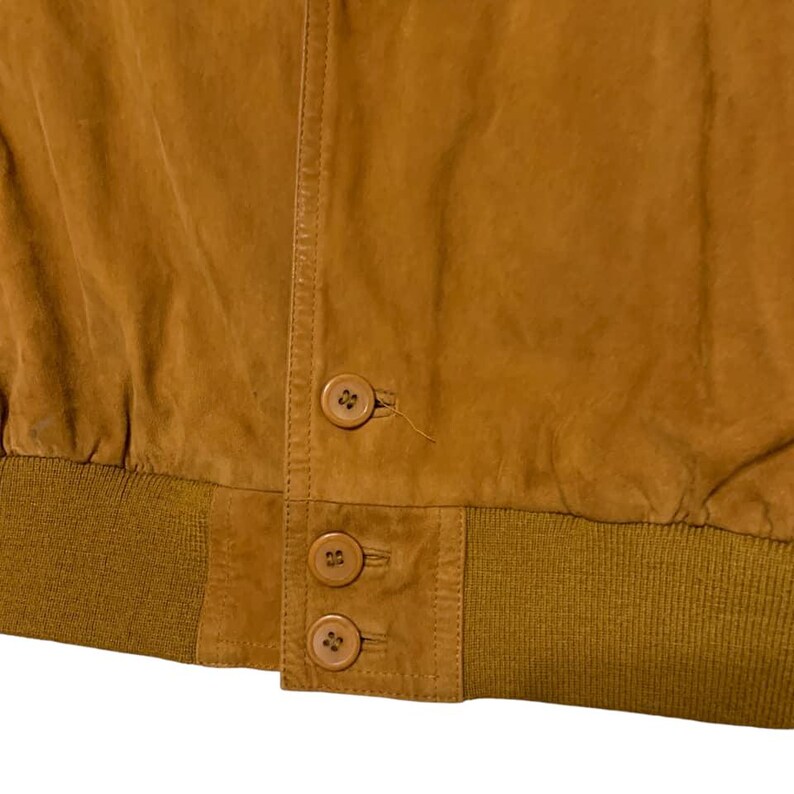 Vintage Suede Bomber Jacket: Copper Brown Italian Leather - Etsy