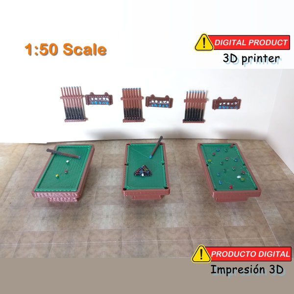 Miniature Pool Table - Etsy