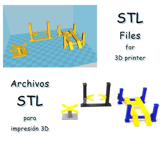 STL Files for 3D Printer 1:64 Scale Vehicle Lifts for Car - Etsy