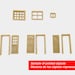Miniature Furniture – Doors and Windows Kit for House 1:50 Scale - STL ...