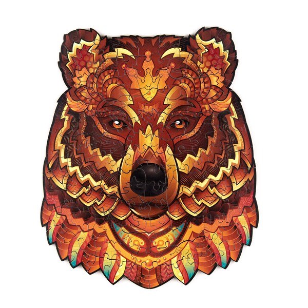 Wooden Bear Puzzle Pattern - Etsy