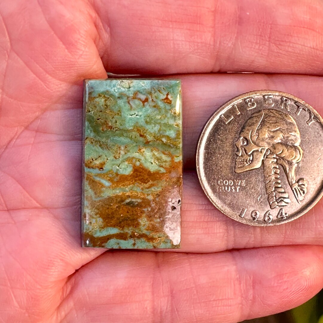 Rising Phoenix Turquoise Rectangle Cabochon - Etsy