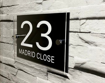 Modern Door Number, Address Numbers Plaque, Door Numbers Plaque ...