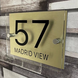 Modern Door Number, Address Numbers Plaque, Door Numbers Plaque ...