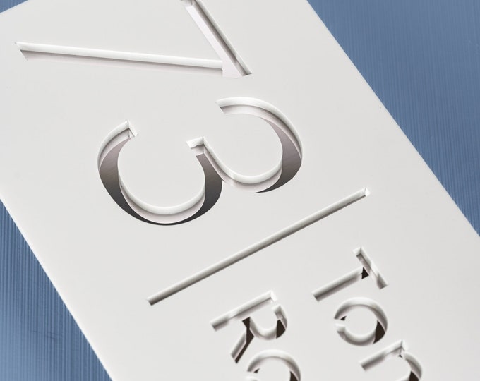 House Wall Plaques UK Luxe A4 Precision Laser Cut Acrylic House Number ...