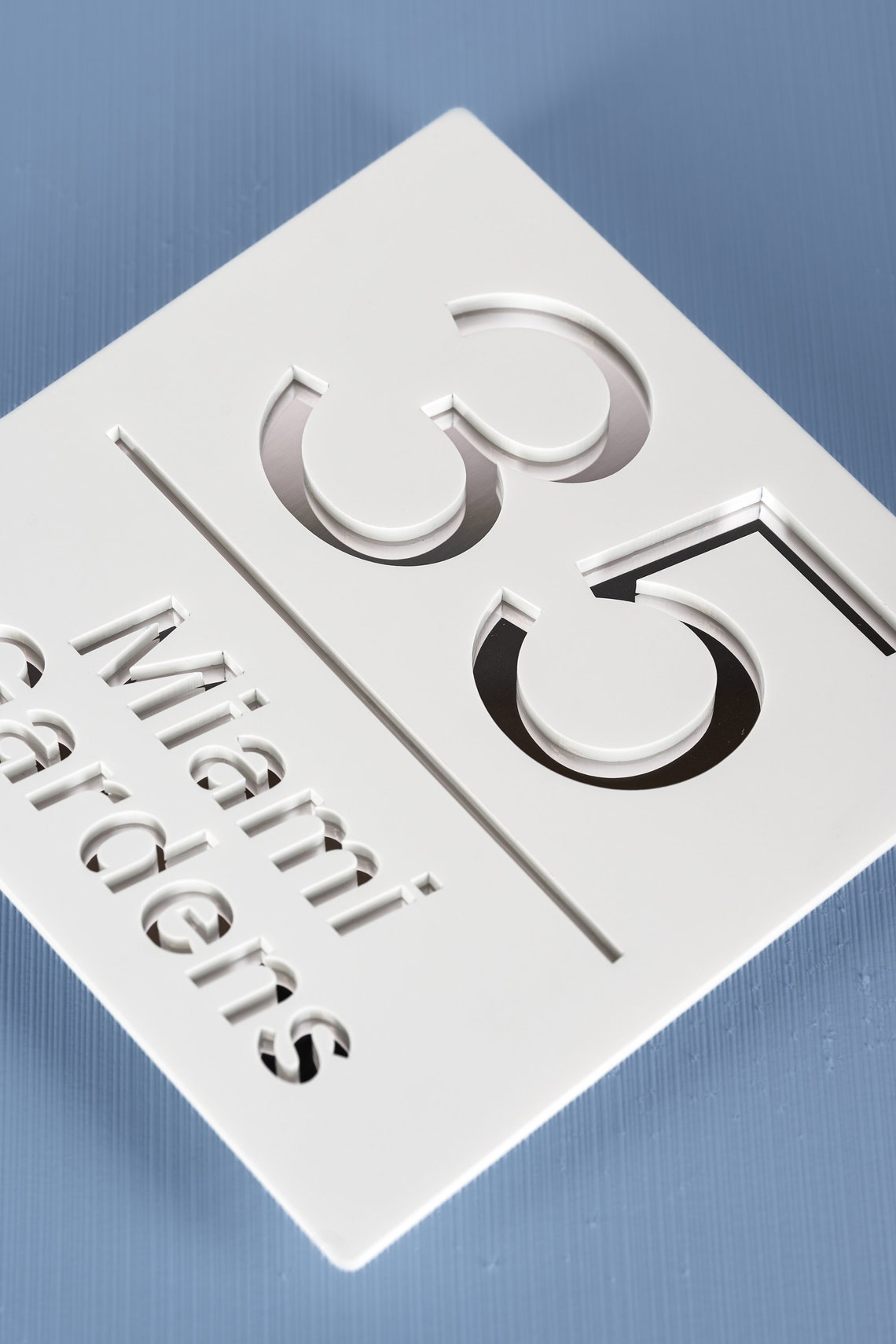 Floating House Sign, Door Numbers Plaque, Floating Door Address Sign ...