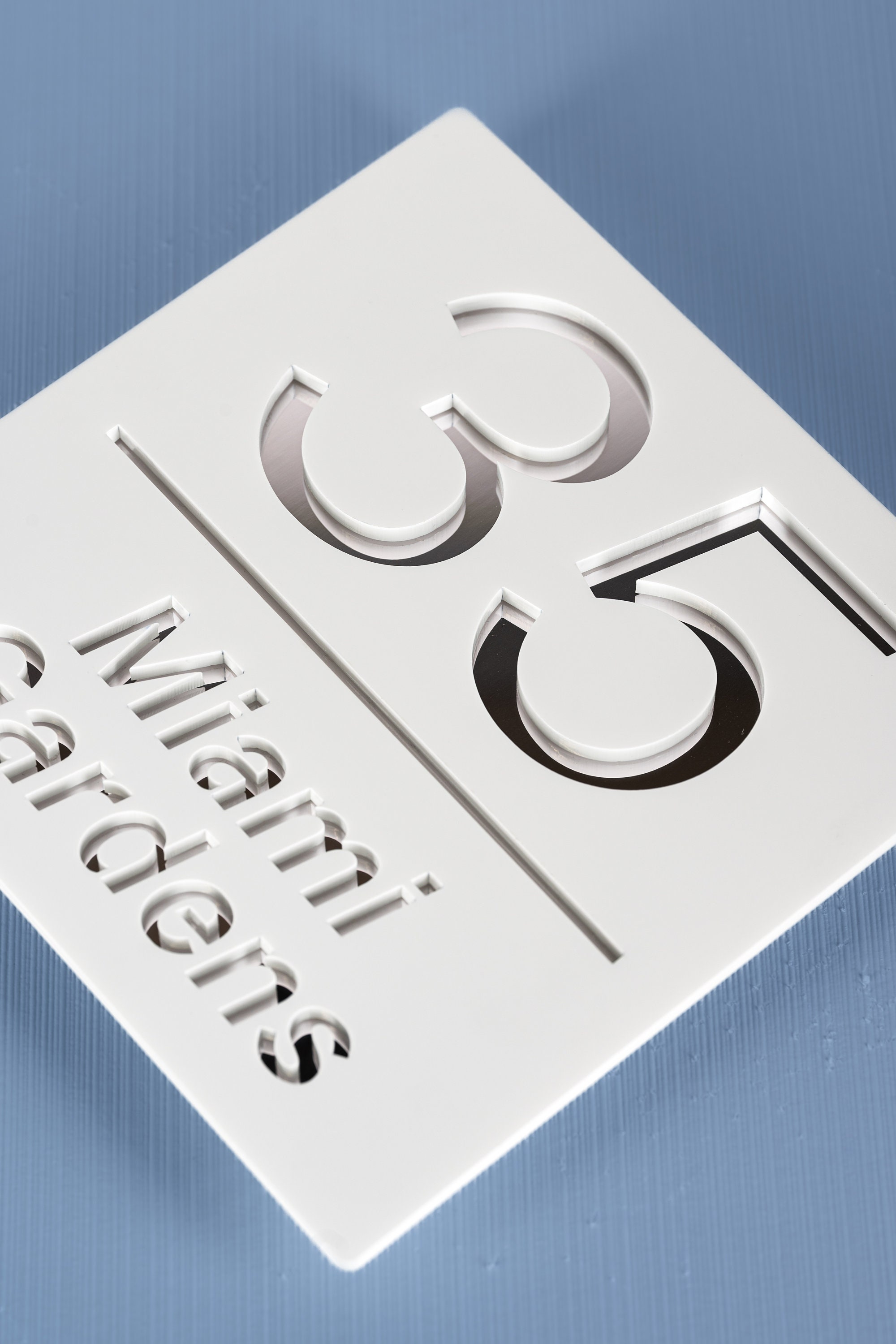 Floating House Sign, Door Numbers Plaque, Floating Door Address Sign ...