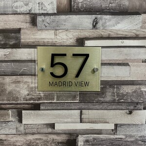 Modern Door Number, Address Numbers Plaque, Door Numbers Plaque ...