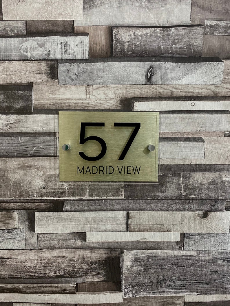 Modern Door Number, Address Numbers Plaque, Door Numbers Plaque ...