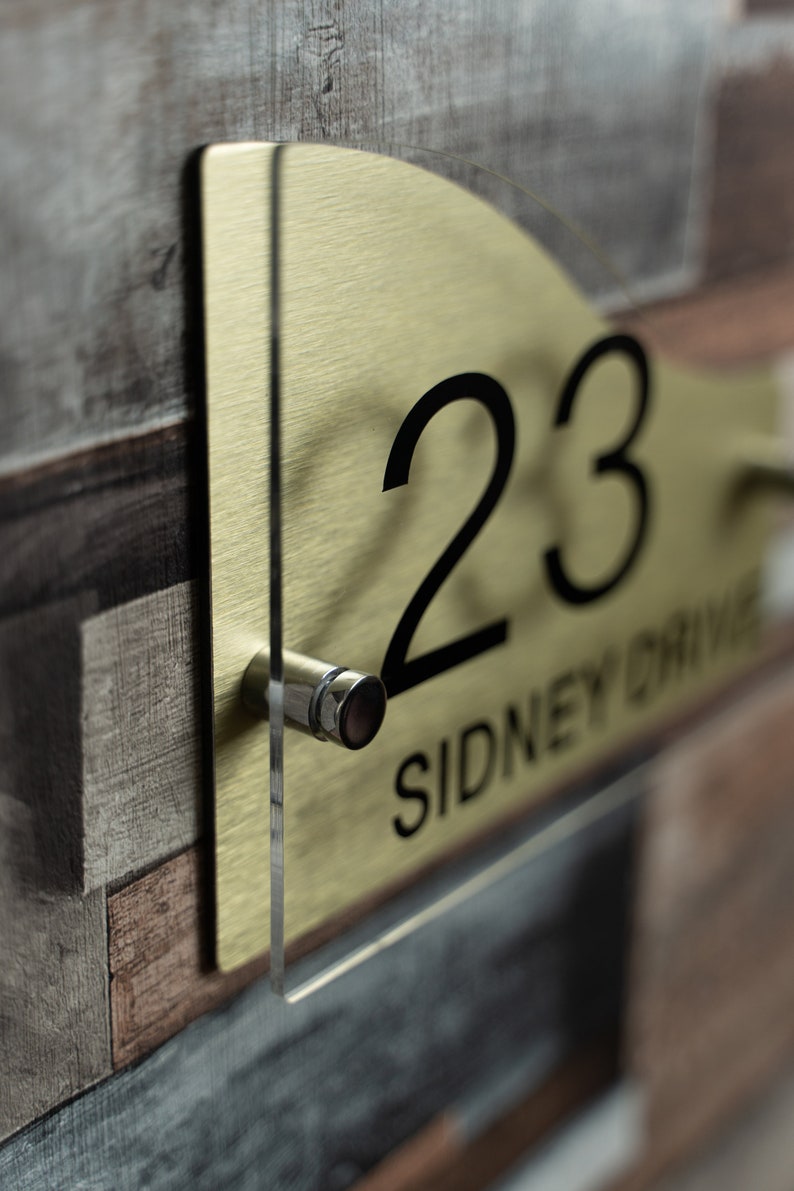 Modern Contemporary House Number Sign - Etsy