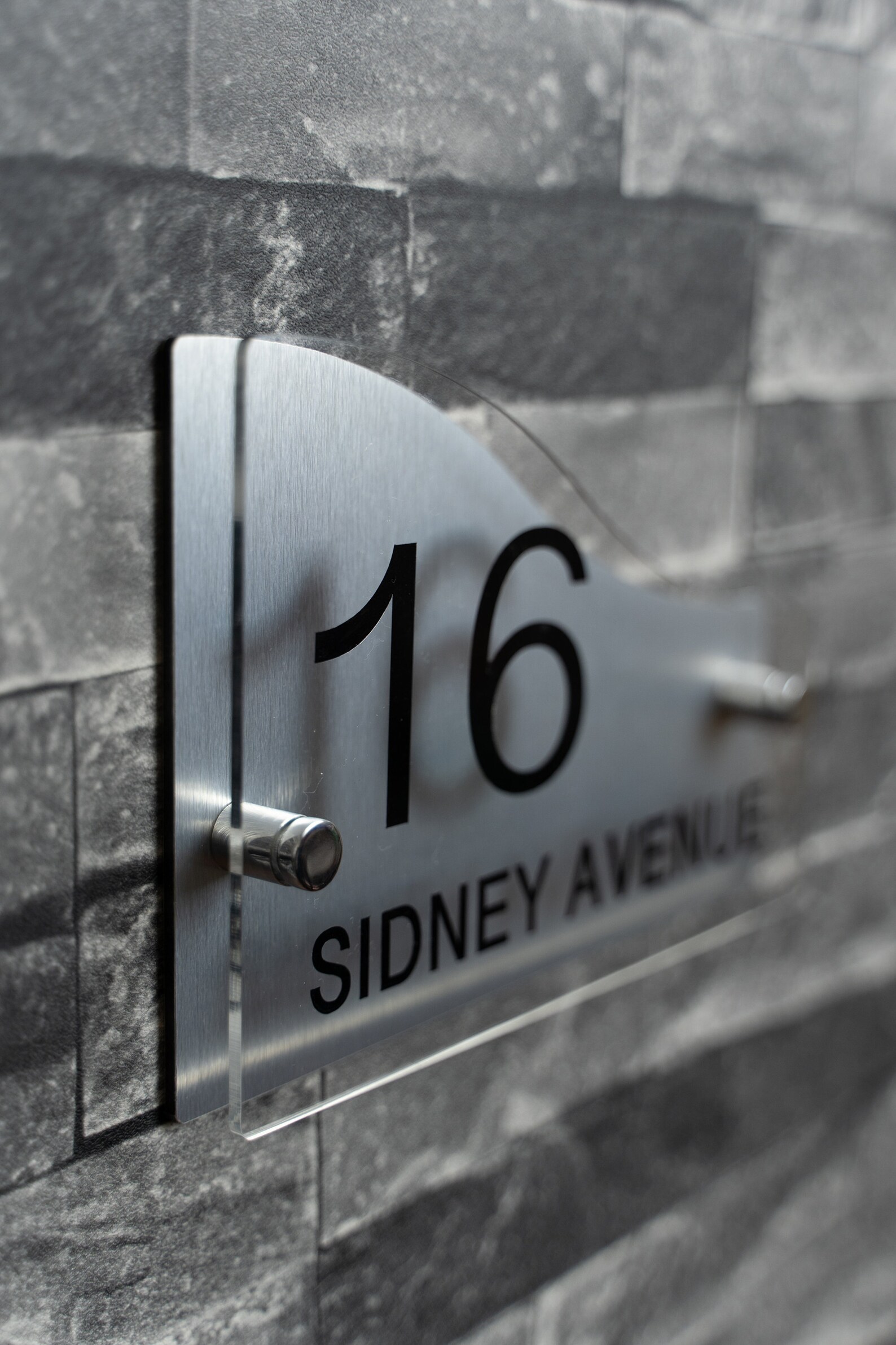 Contemporary House Sign, Modern Door Number, Decorative Number Signs ...