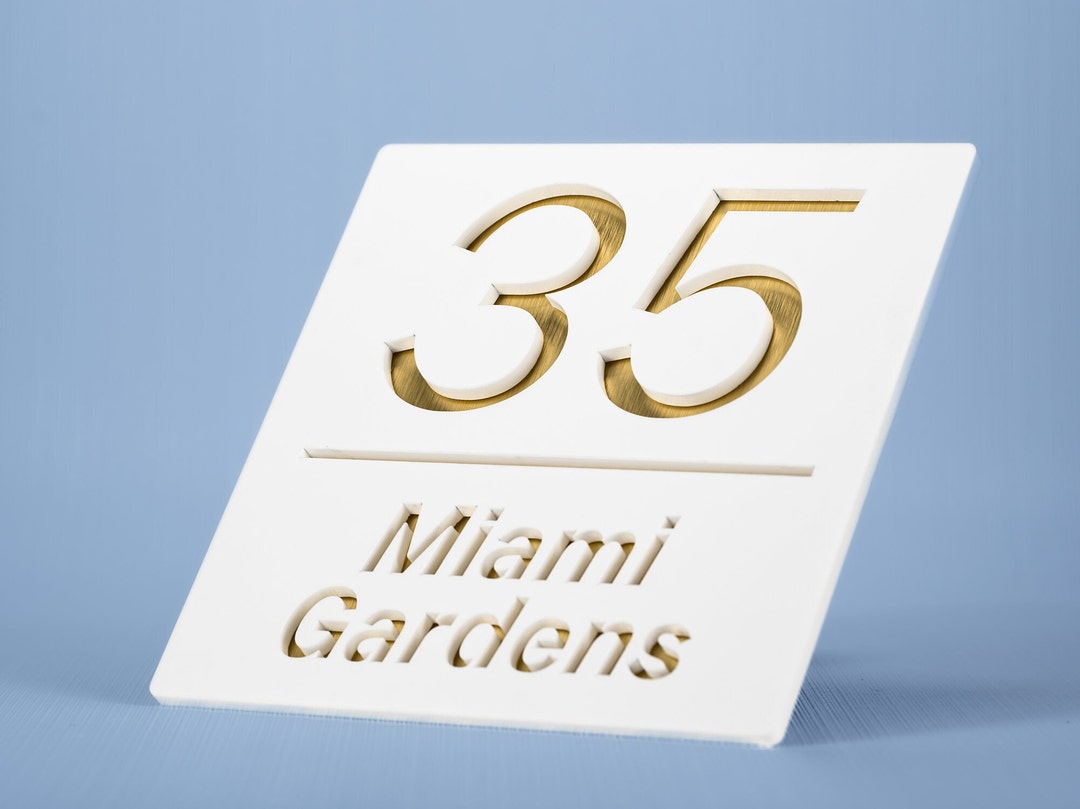 House Floating Number Plaque, Floating Door Numbers Plaque, Custom 3D ...