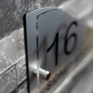 Contemporary House Sign, Modern Door Number, Decorative Number Signs ...
