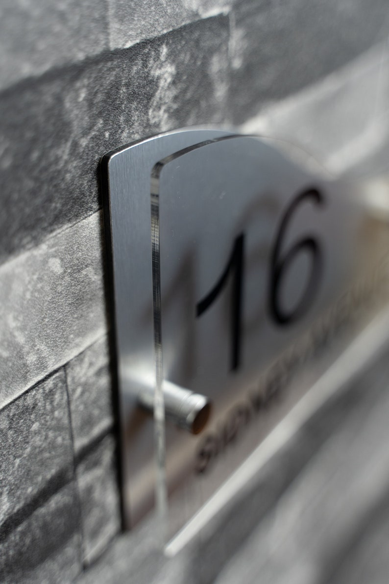 Contemporary House Sign, Modern Door Number, Decorative Number Signs ...