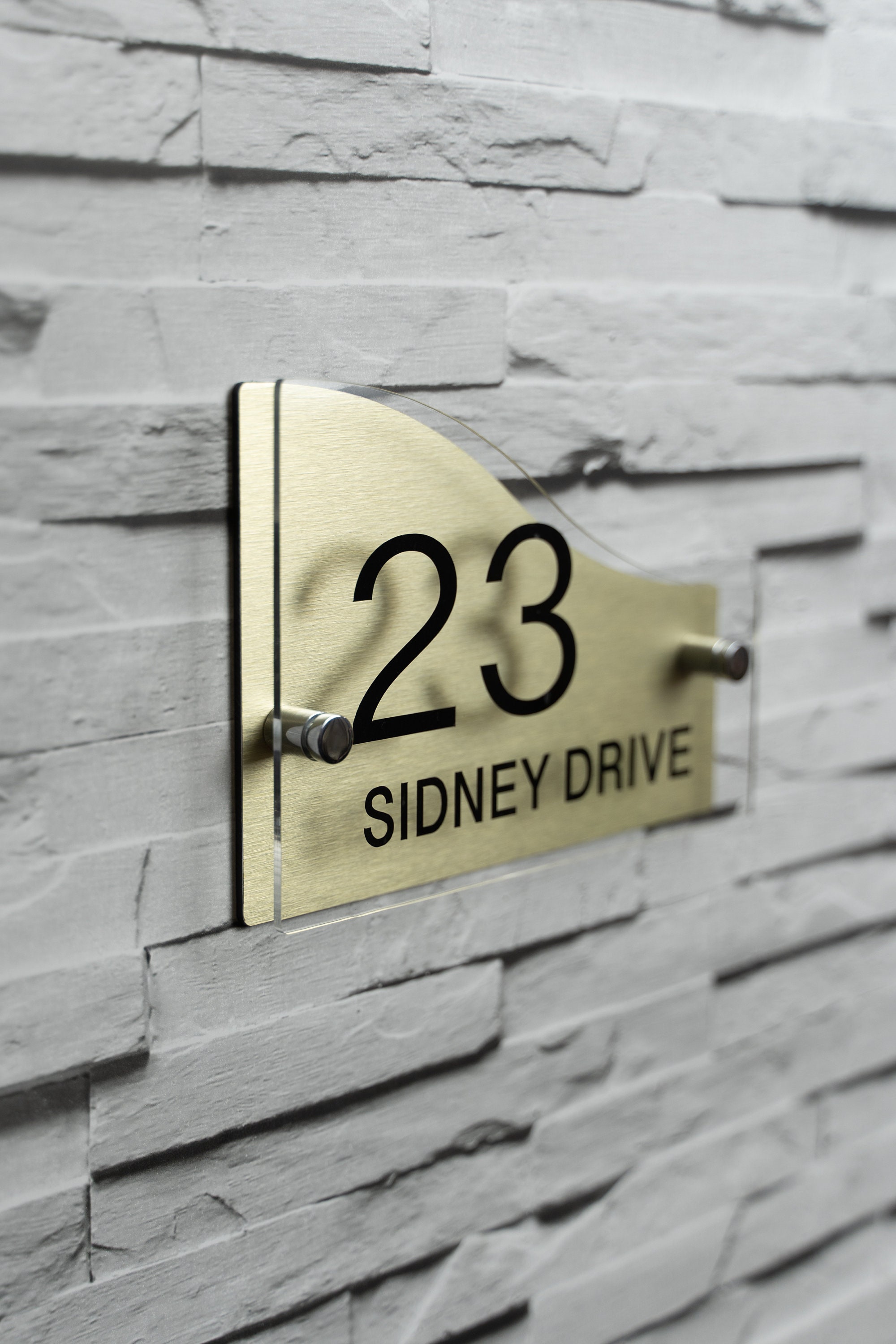 Modern Contemporary House Number Sign - Etsy