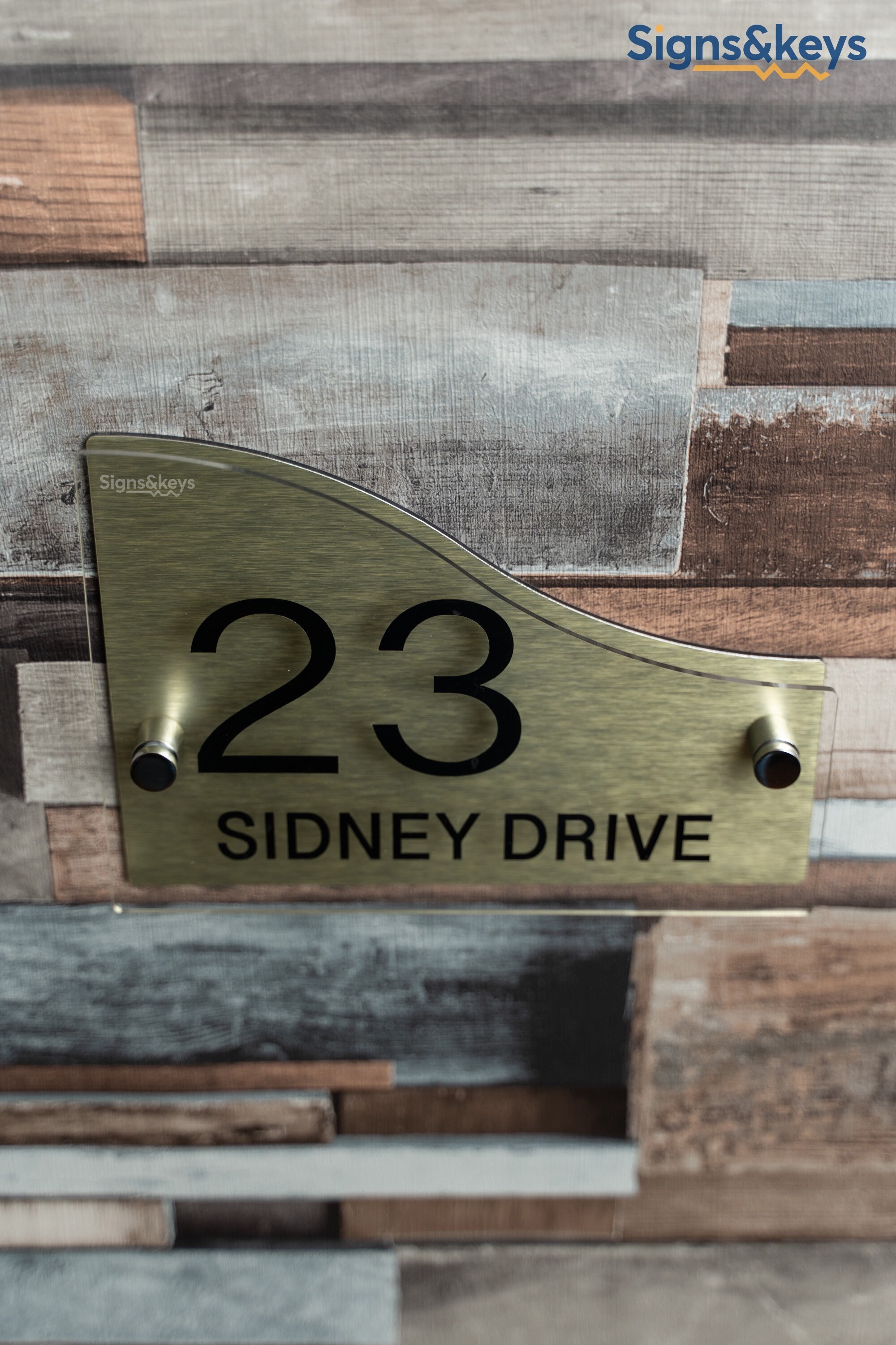 Modern Contemporary House Number Sign - Etsy