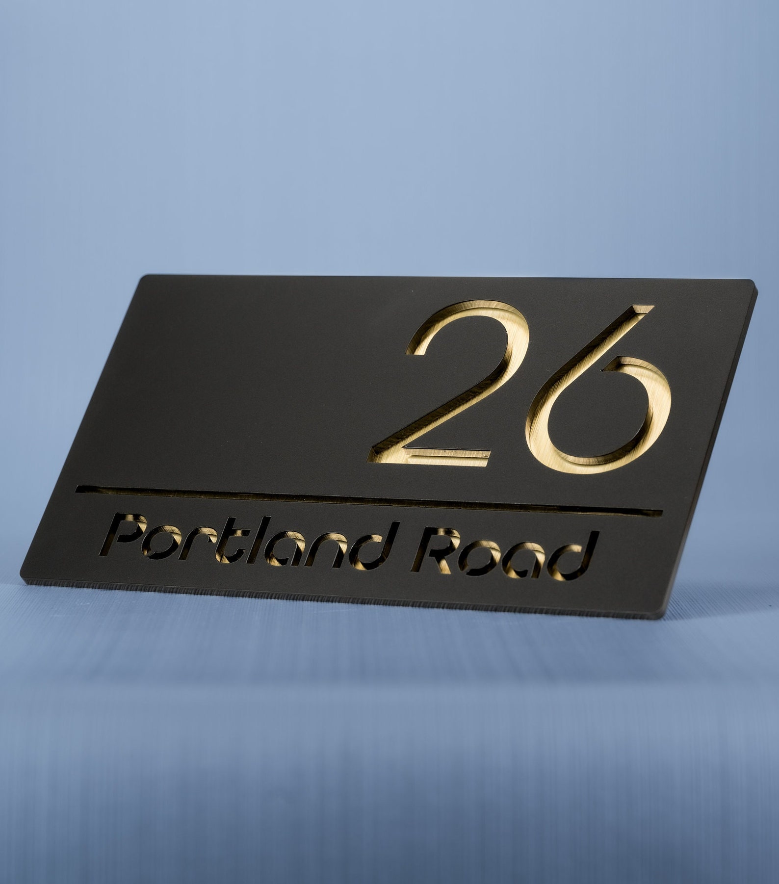 Floating Door Address Sign, Decorative Number Signs, Contemporary House ...