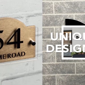 Decorative Number Signs, House Numbers Signs, Modern Door Number, Front ...
