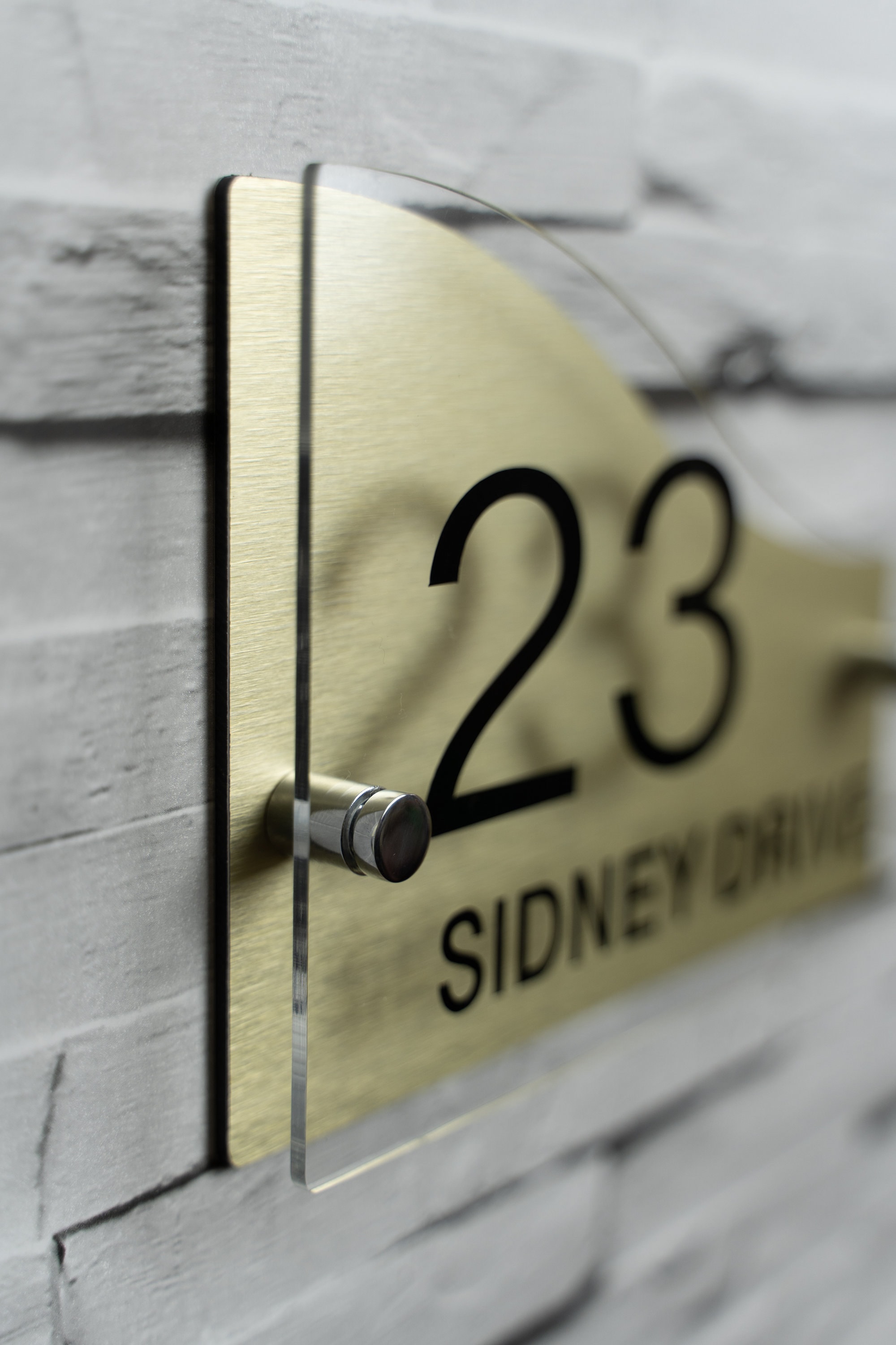 Modern Contemporary House Number Sign - Etsy