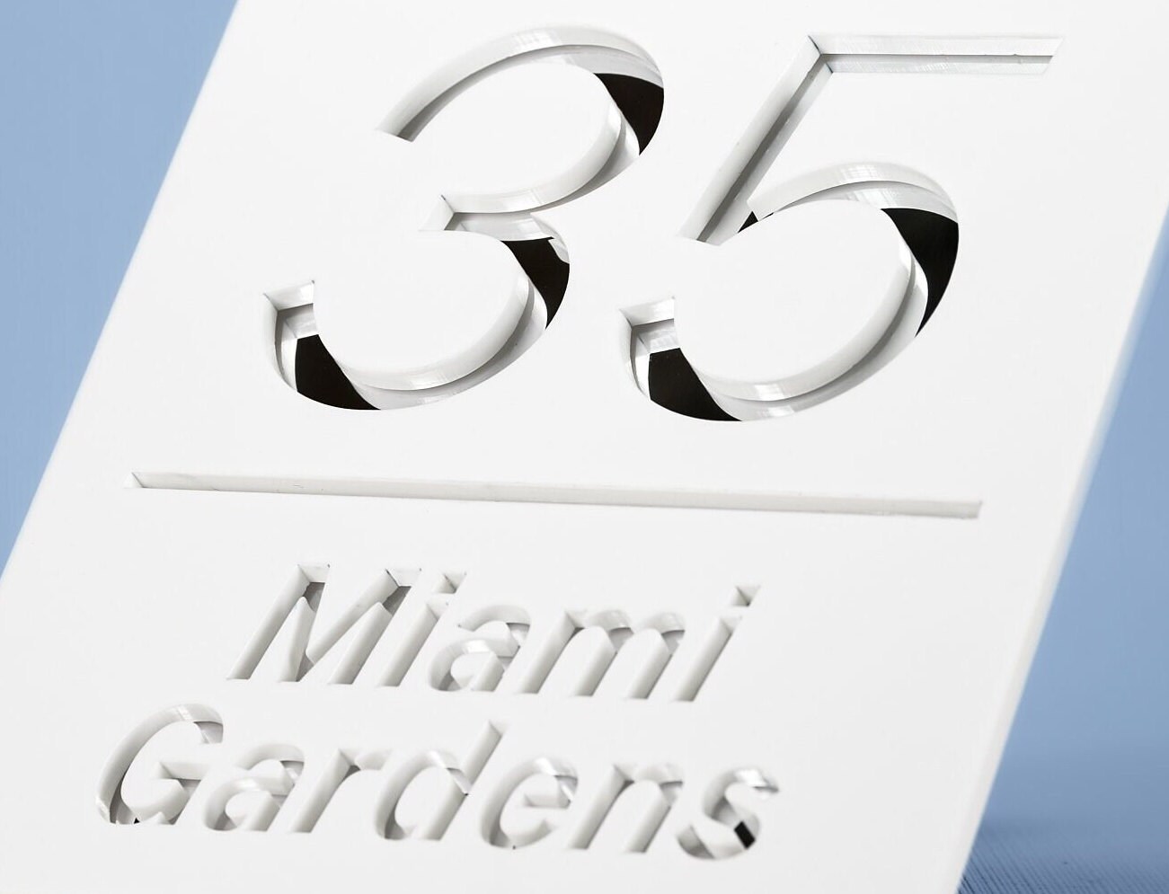 Floating House Sign, Door Numbers Plaque, Floating Door Address Sign ...