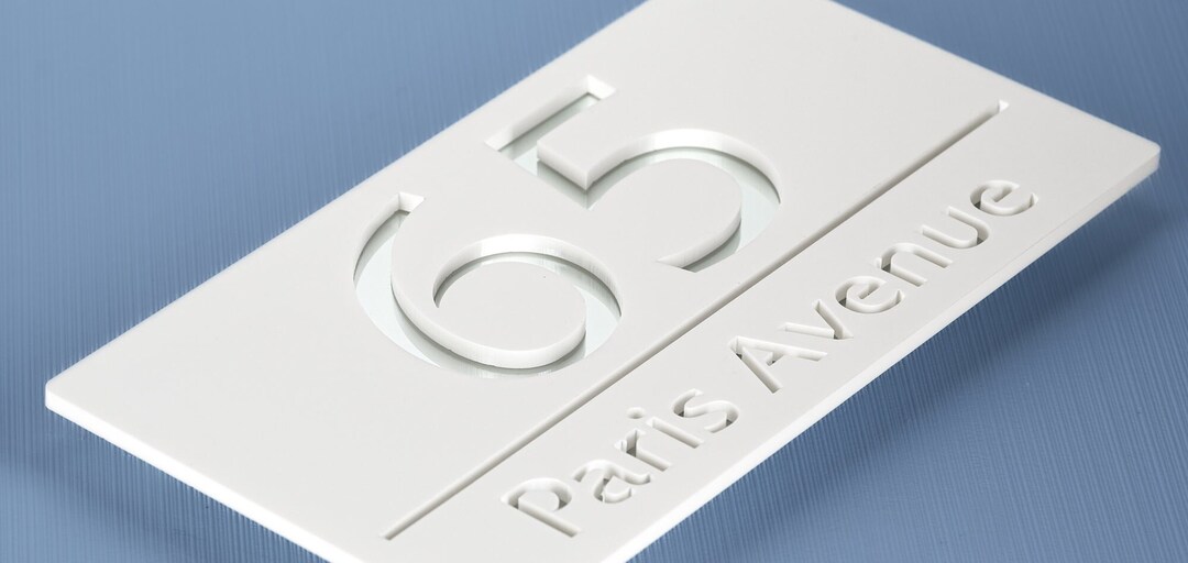 House Floating Number Plaque, Floating Door Numbers Plaque, Custom 3D ...