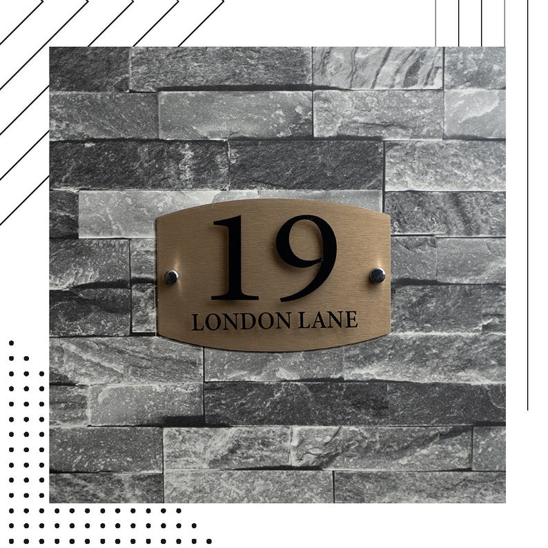 Decorative Number Signs, House Numbers Signs, Modern Door Number, Front ...
