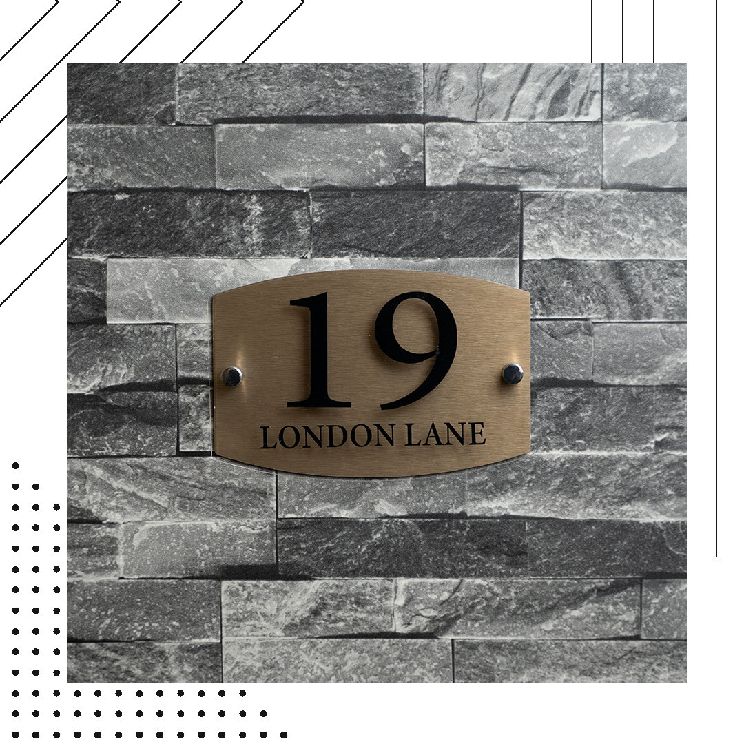 Decorative Number Signs, House Numbers Signs, Modern Door Number, Front ...