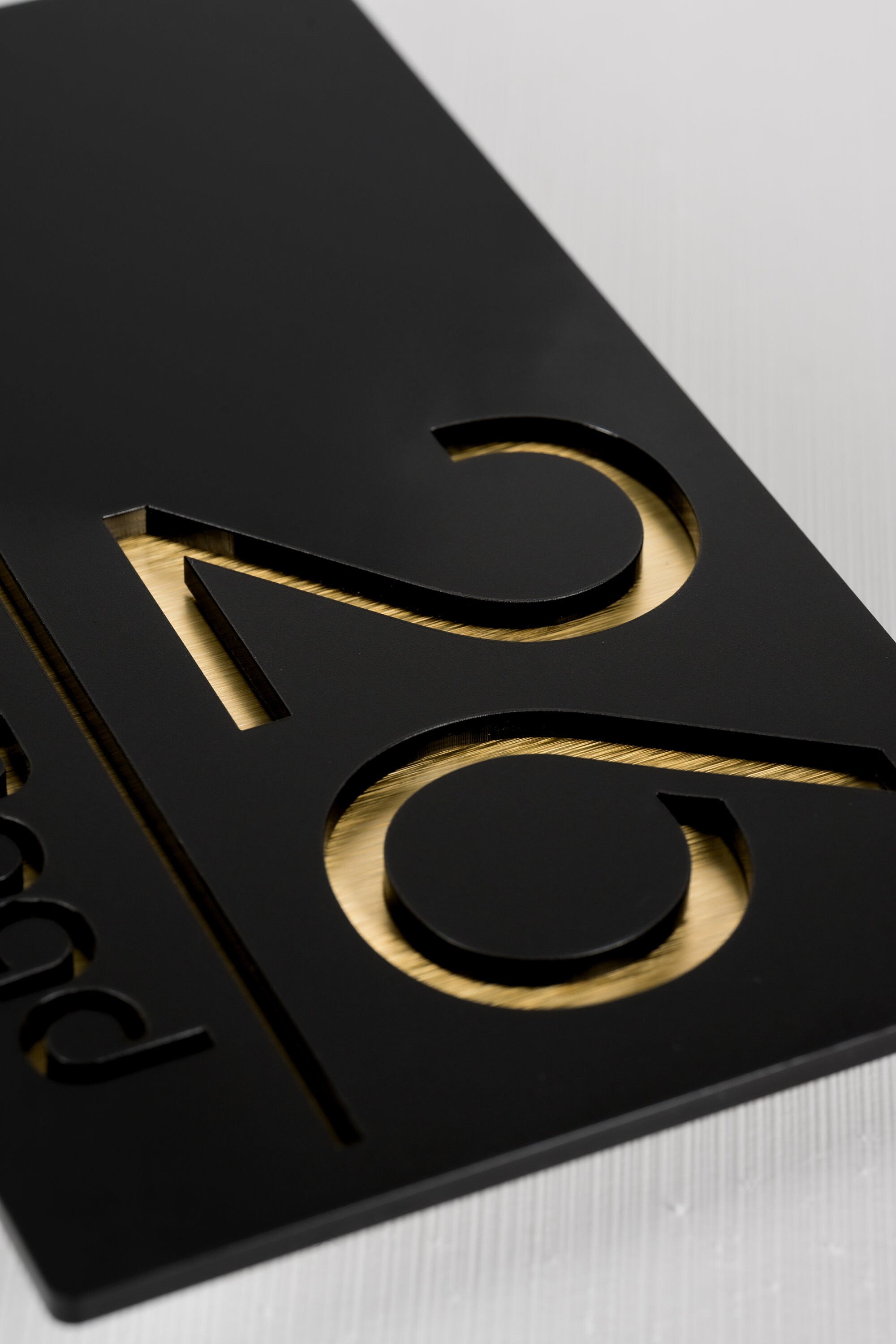 Floating Door Address Sign, Decorative Number Signs, Contemporary House ...