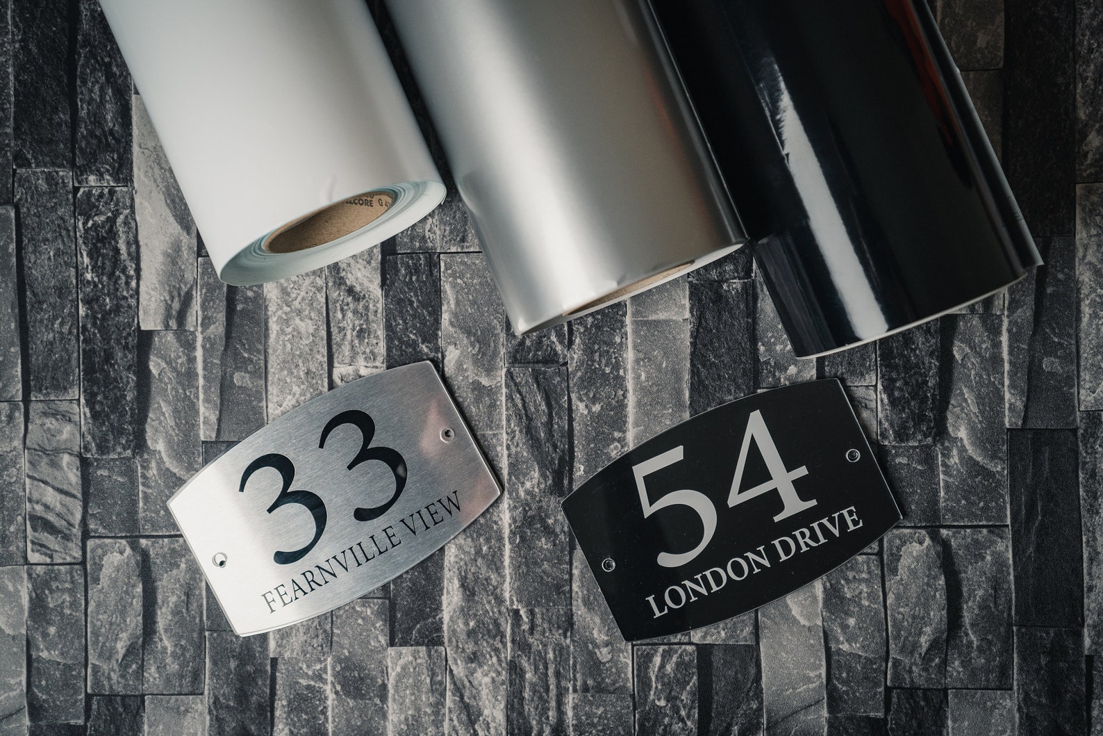 Contemporary House Sign, Modern Door Number, Decorative Number Signs ...