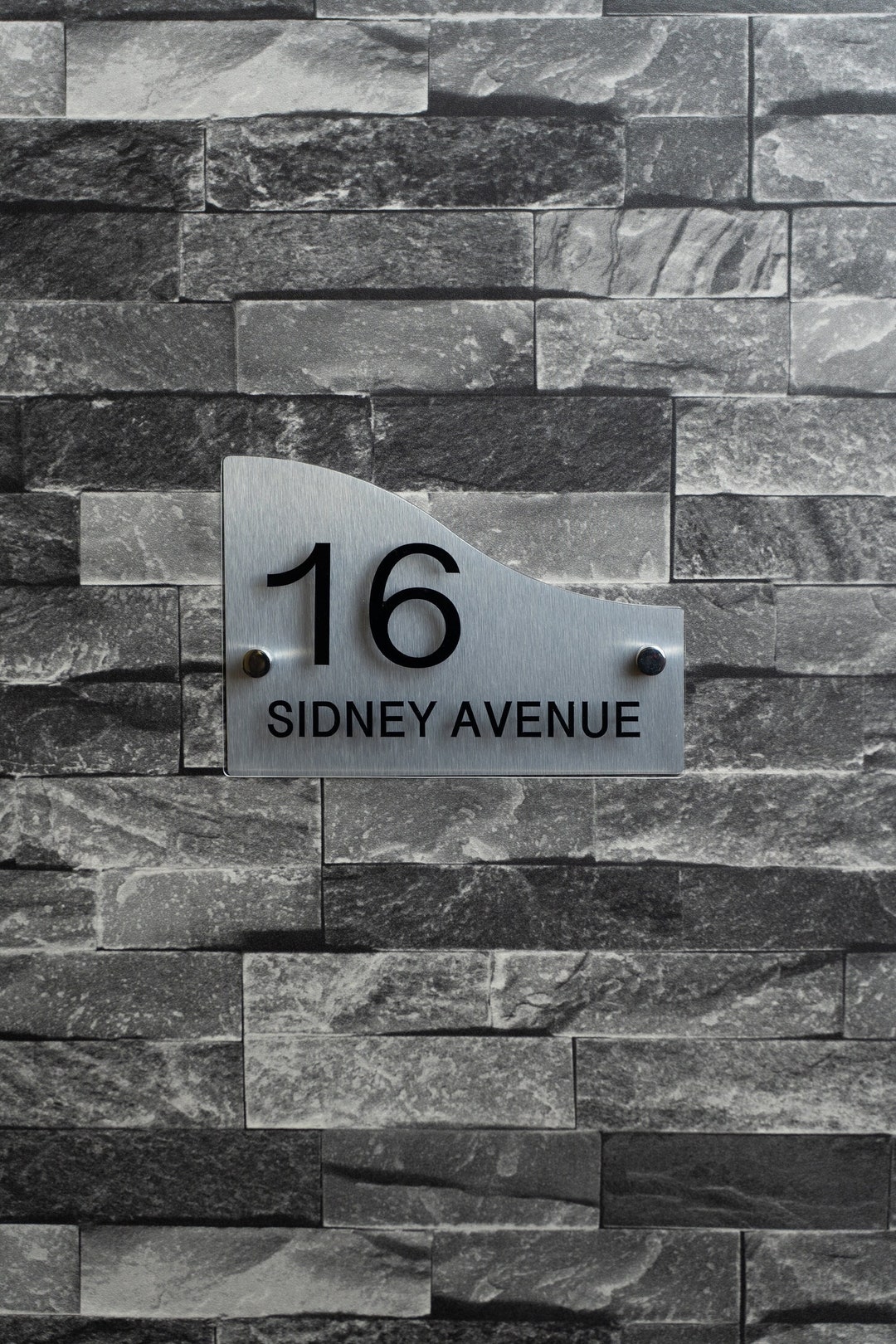 Contemporary House Sign, Modern Door Number, Decorative Number Signs ...