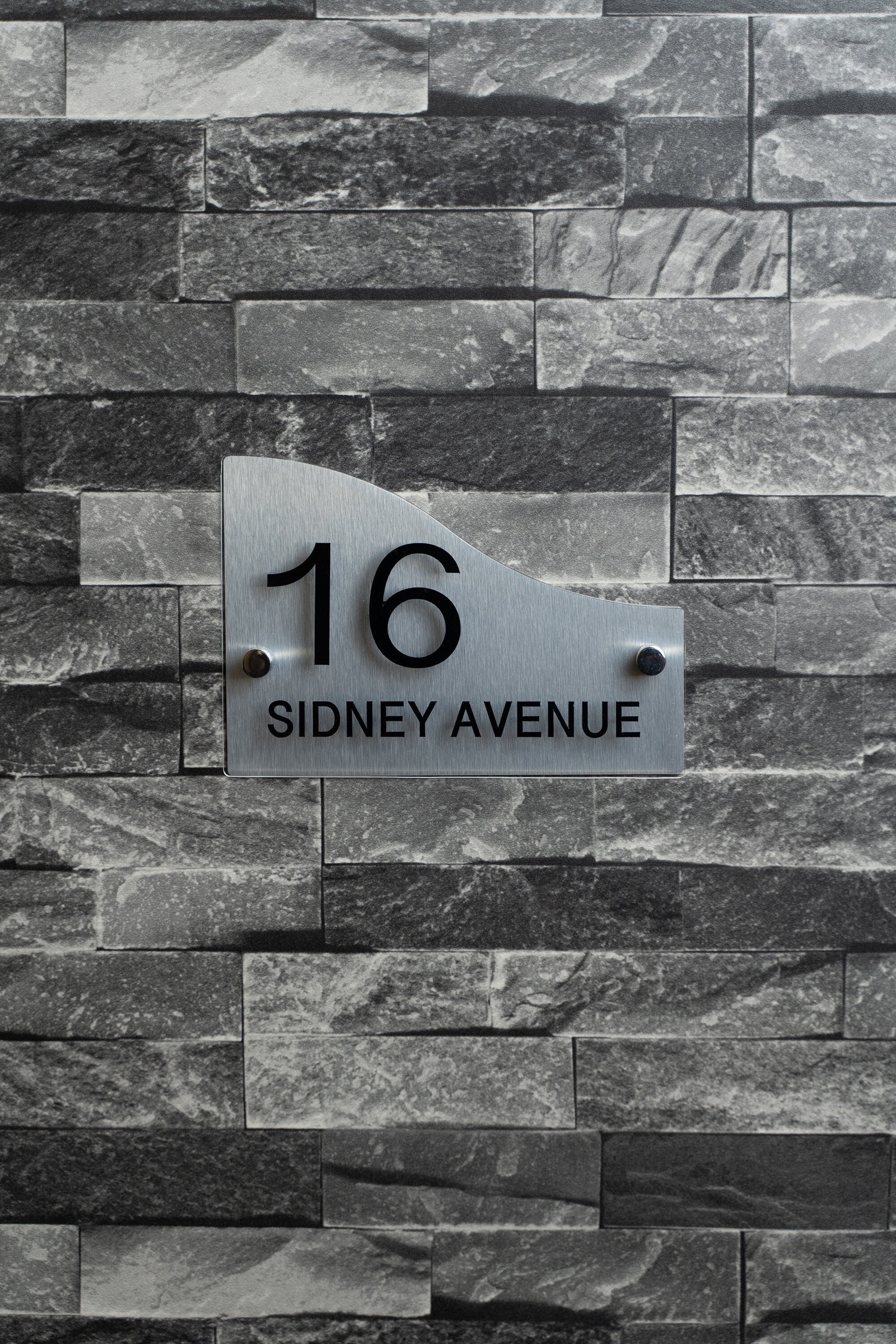 Contemporary House Sign, Modern Door Number, Decorative Number Signs ...
