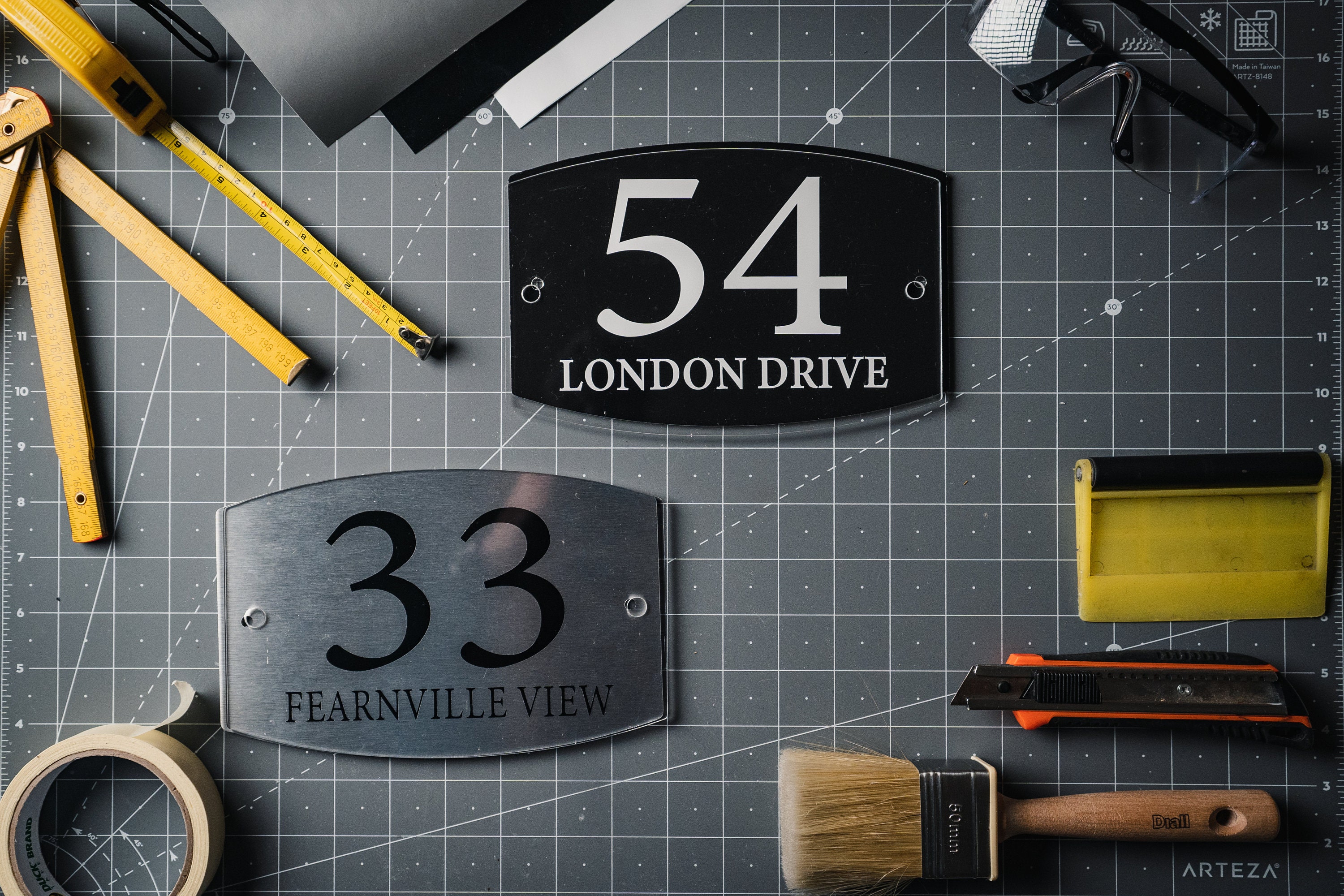 Decorative Number Signs, House Numbers Signs, Modern Door Number, Front ...