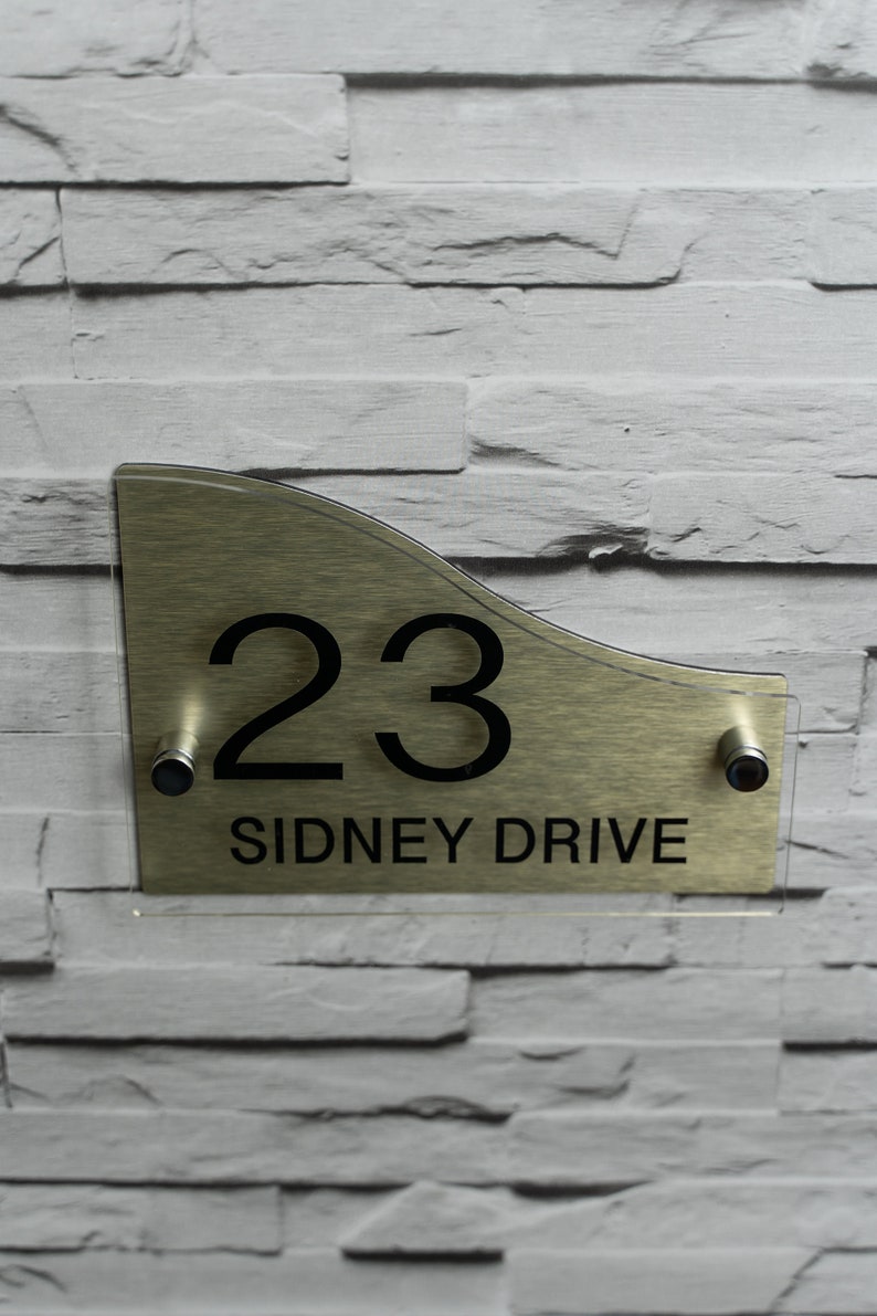 Modern Contemporary House Number Sign - Etsy