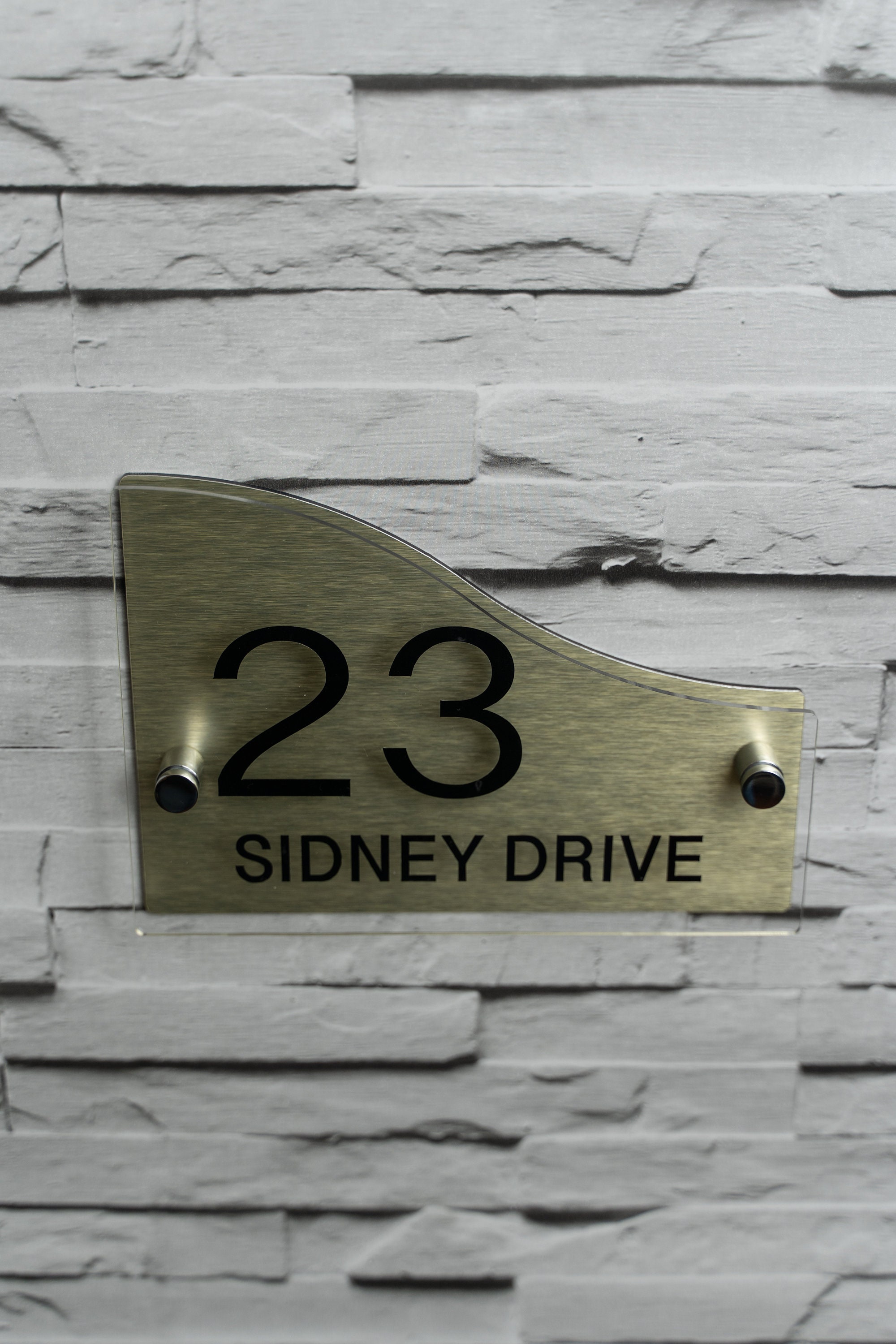 Modern Contemporary House Number Sign - Etsy