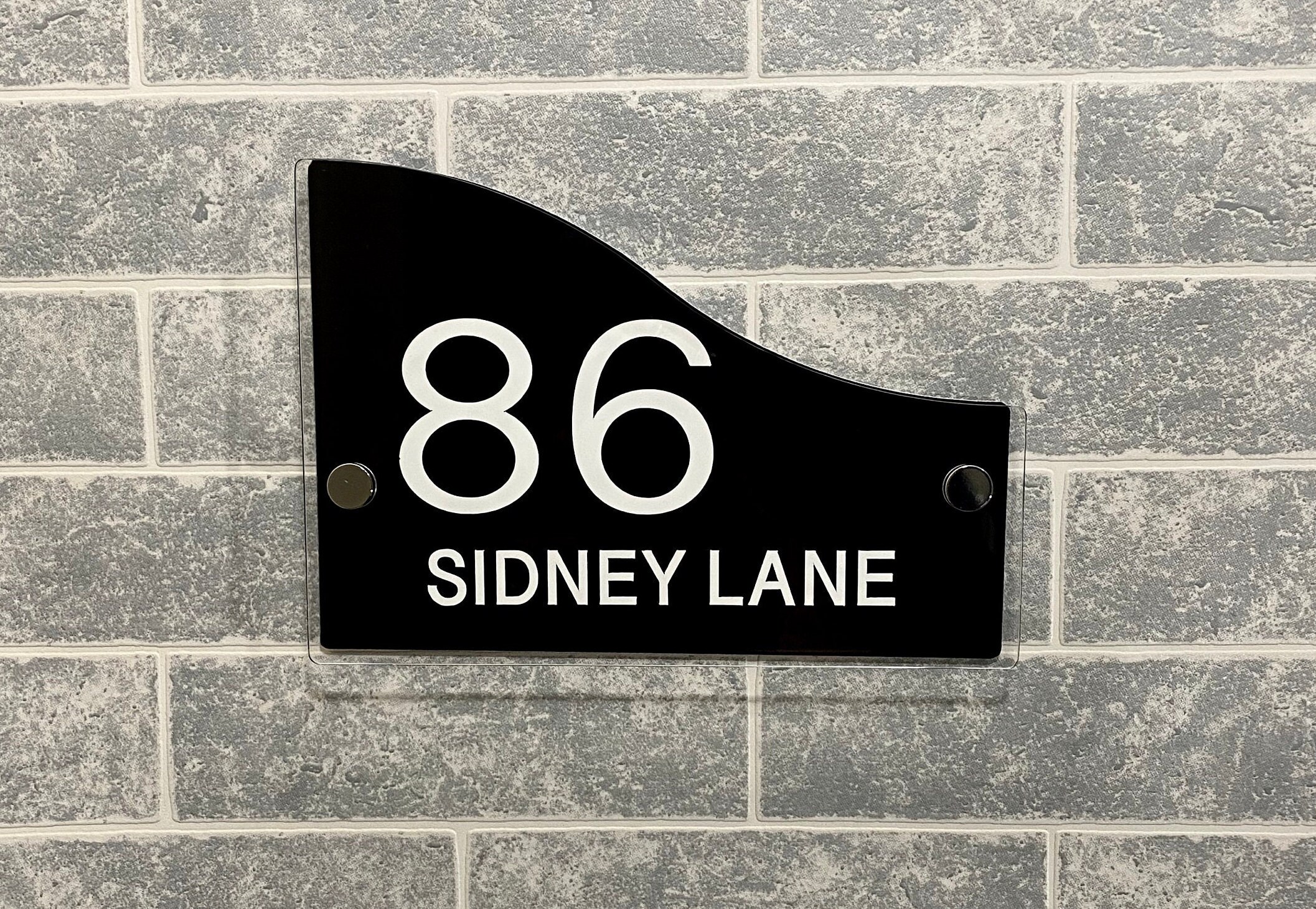 Contemporary House Sign, Modern Door Number, Decorative Number Signs ...