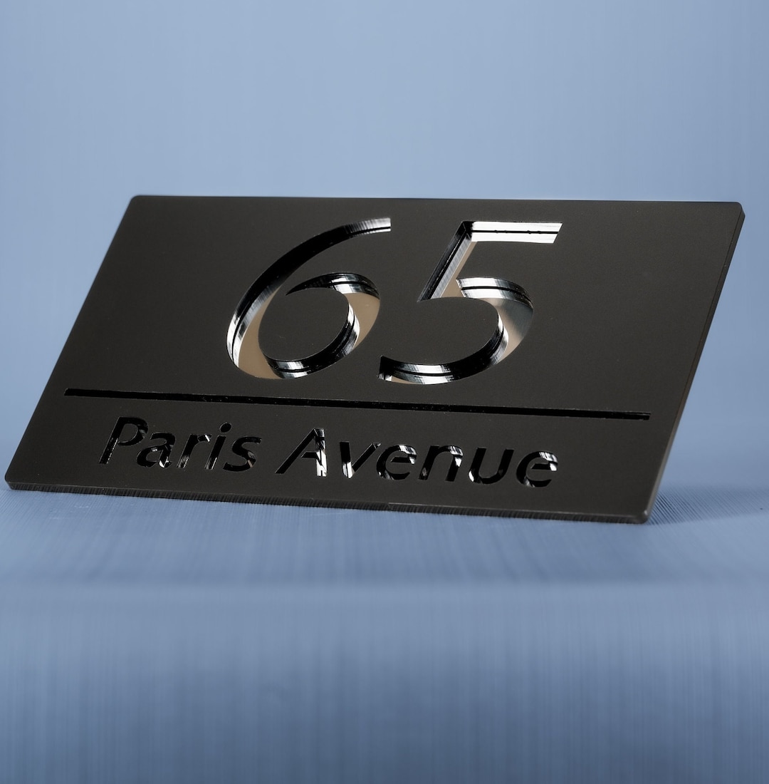 House Floating Number Plaque, Floating Door Numbers Plaque, Custom 3D ...