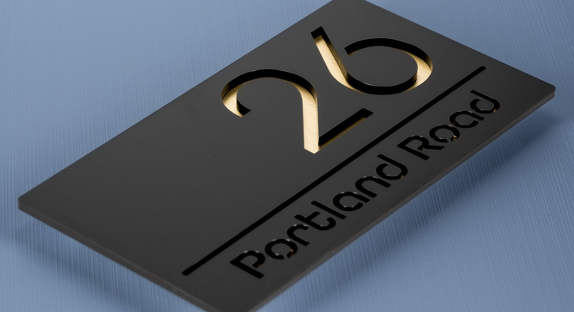 Floating Door Address Sign, Decorative Number Signs, Contemporary House ...