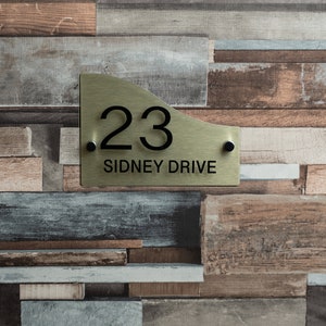Modern Contemporary House Number Sign - Etsy