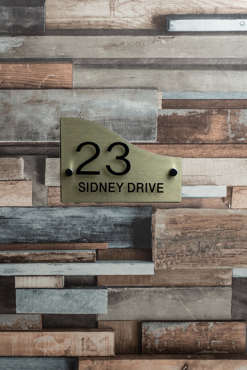 Modern Contemporary House Number Sign - Etsy