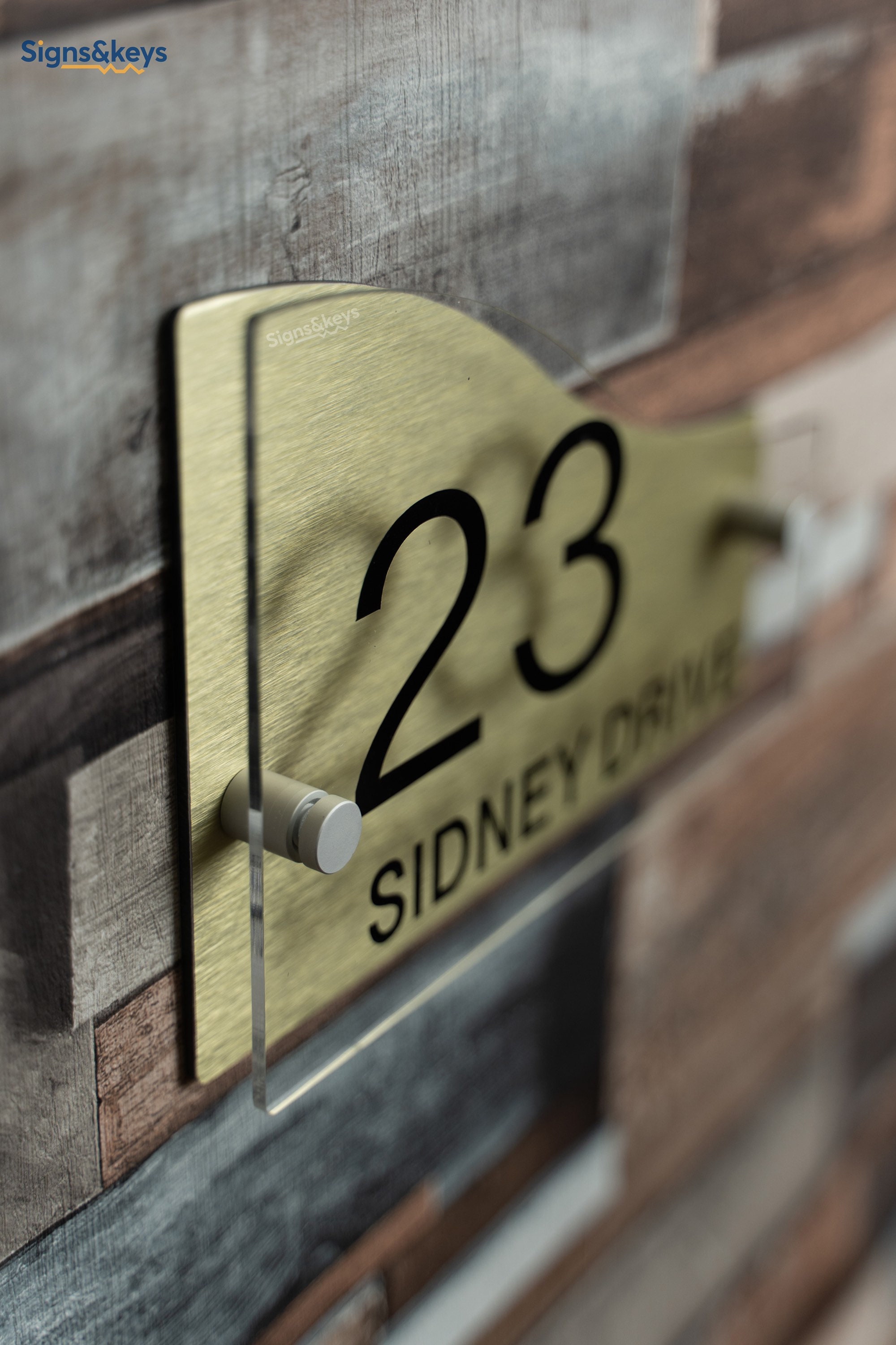 Modern Contemporary House Number Sign - Etsy