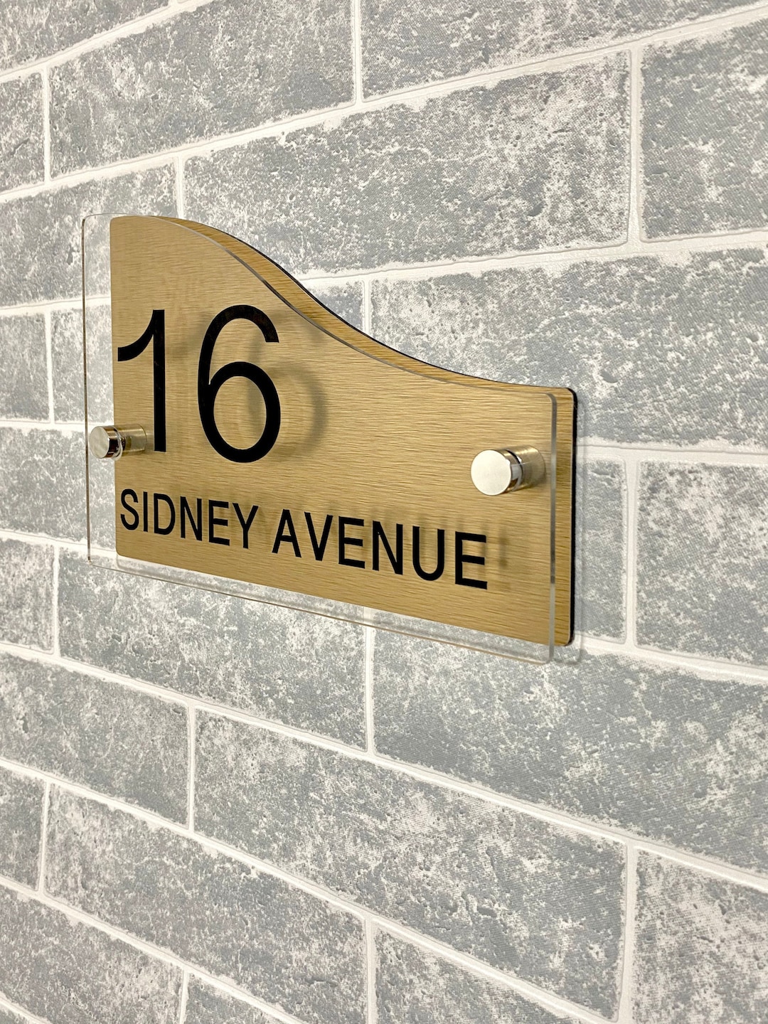 Contemporary House Sign, Modern Door Number, Decorative Number Signs ...