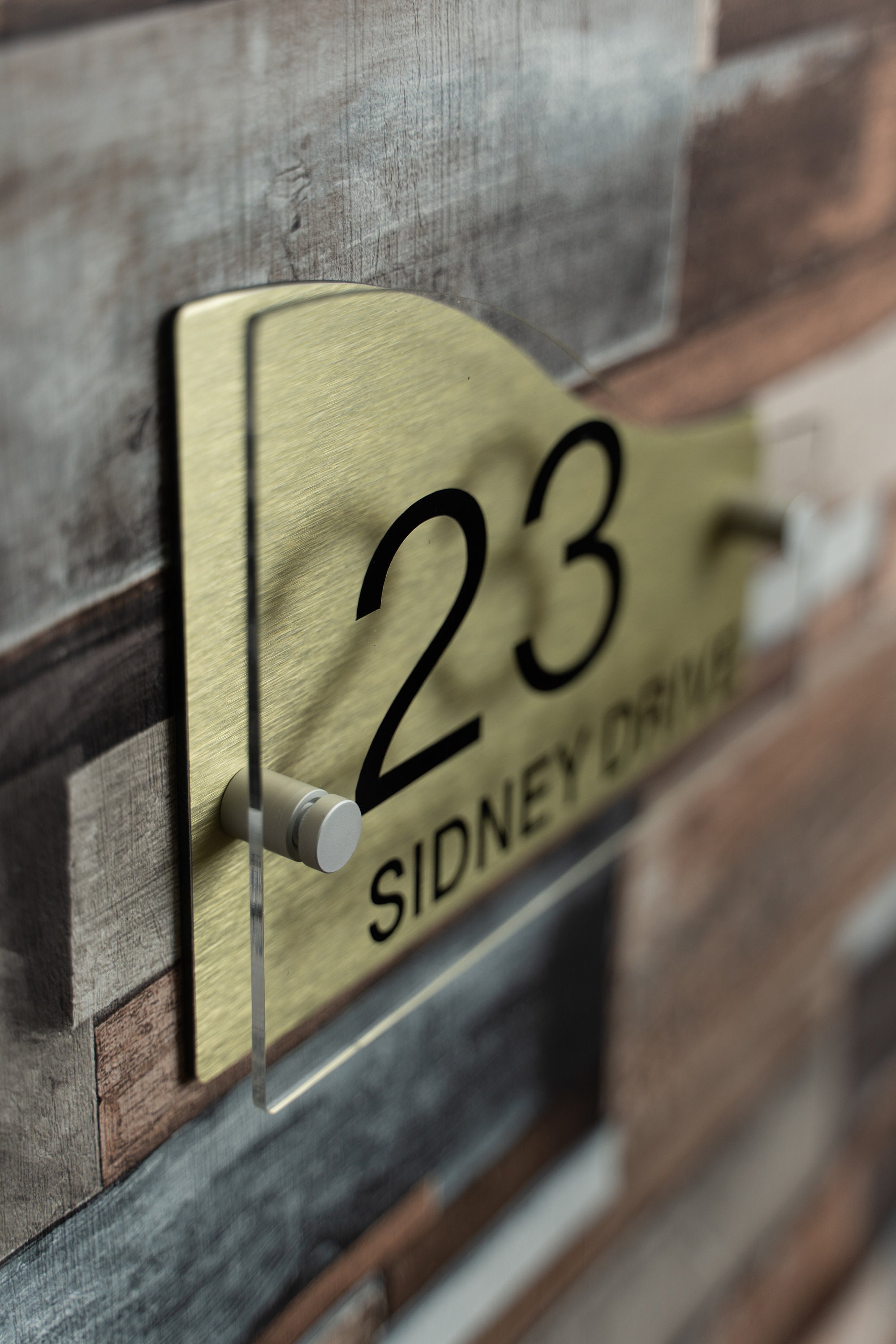 Modern Contemporary House Number Sign - Etsy