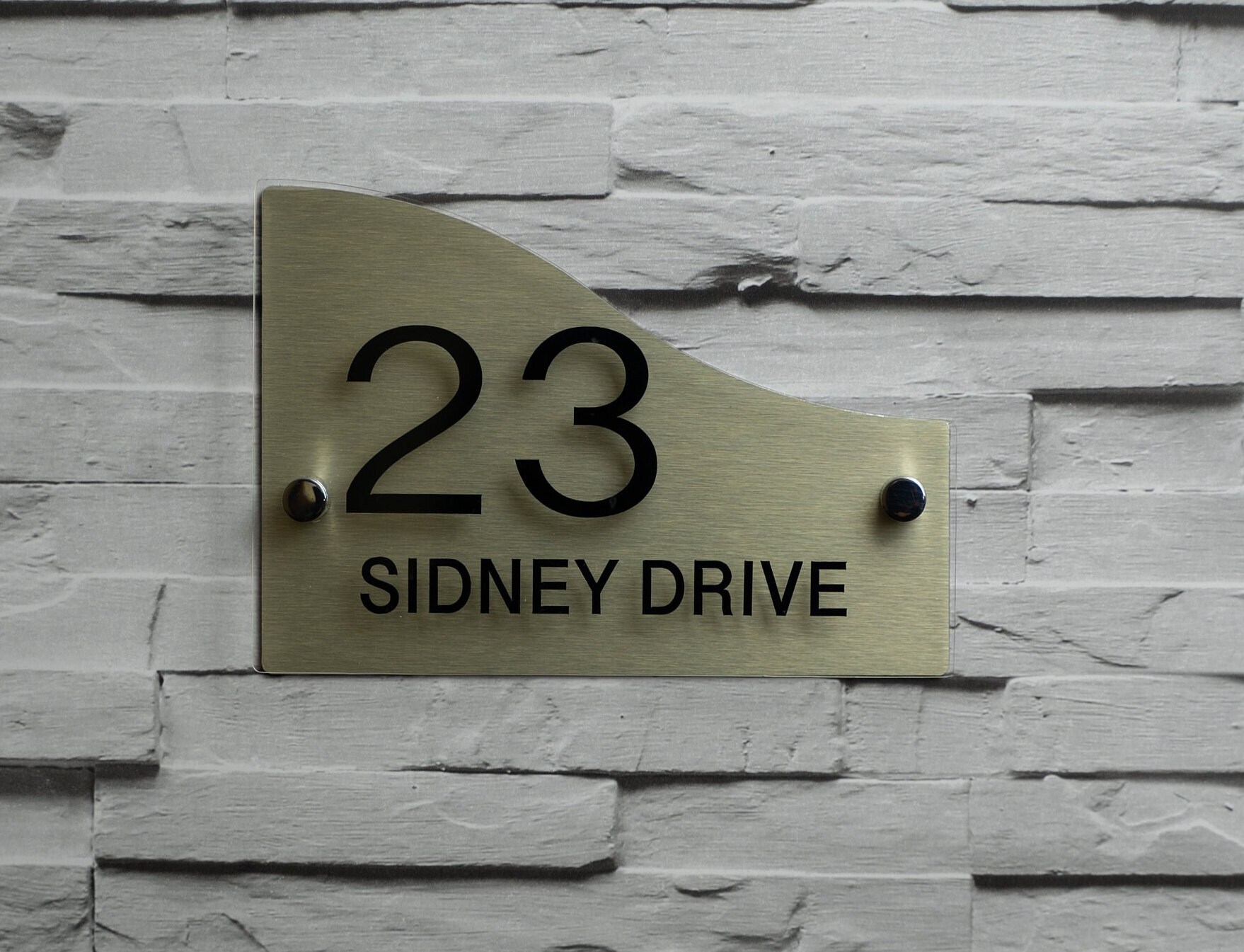 Modern Contemporary House Number Sign - Etsy