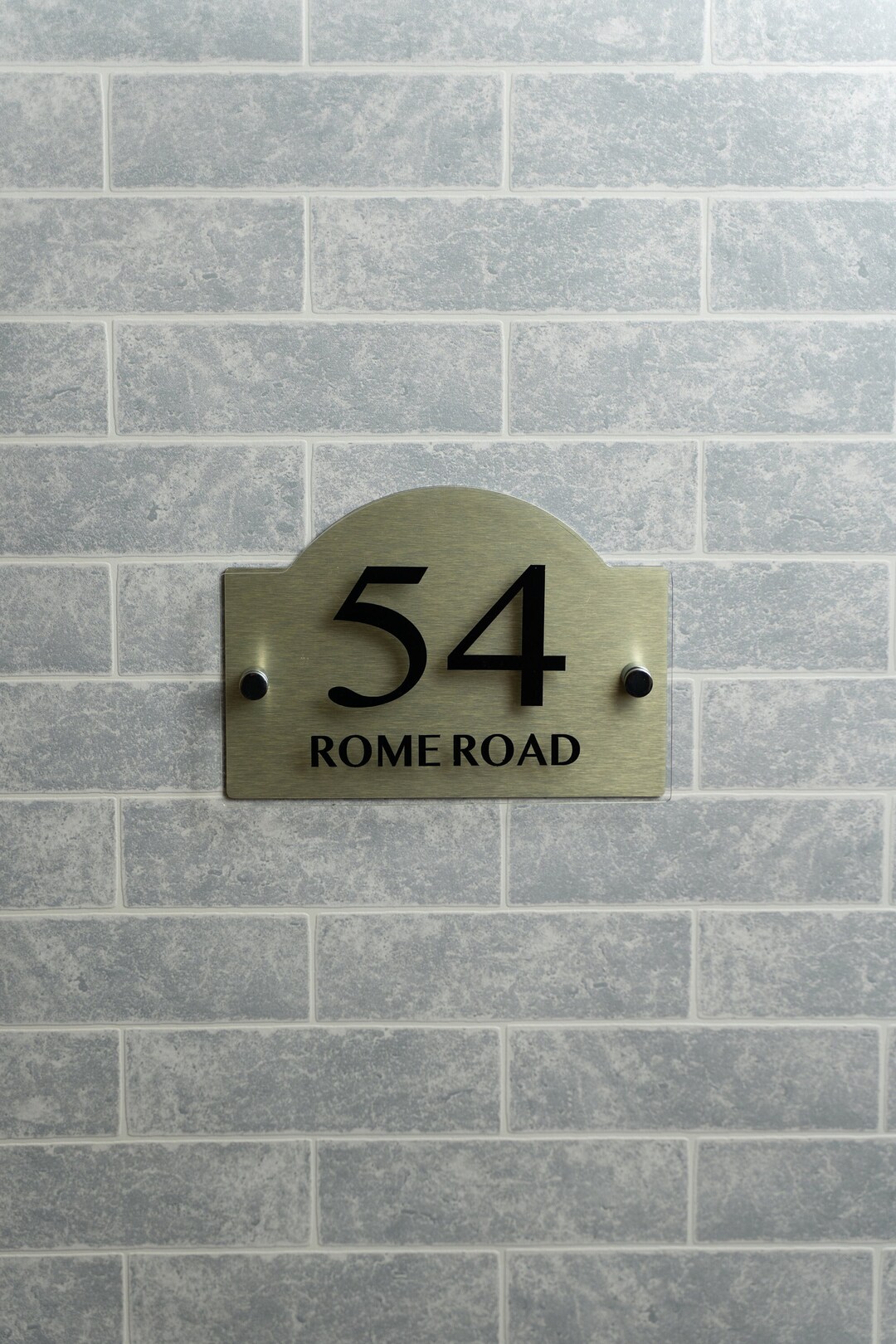 Contemporary House Sign, Decorative Door Signs, Address Numbers Plaque ...