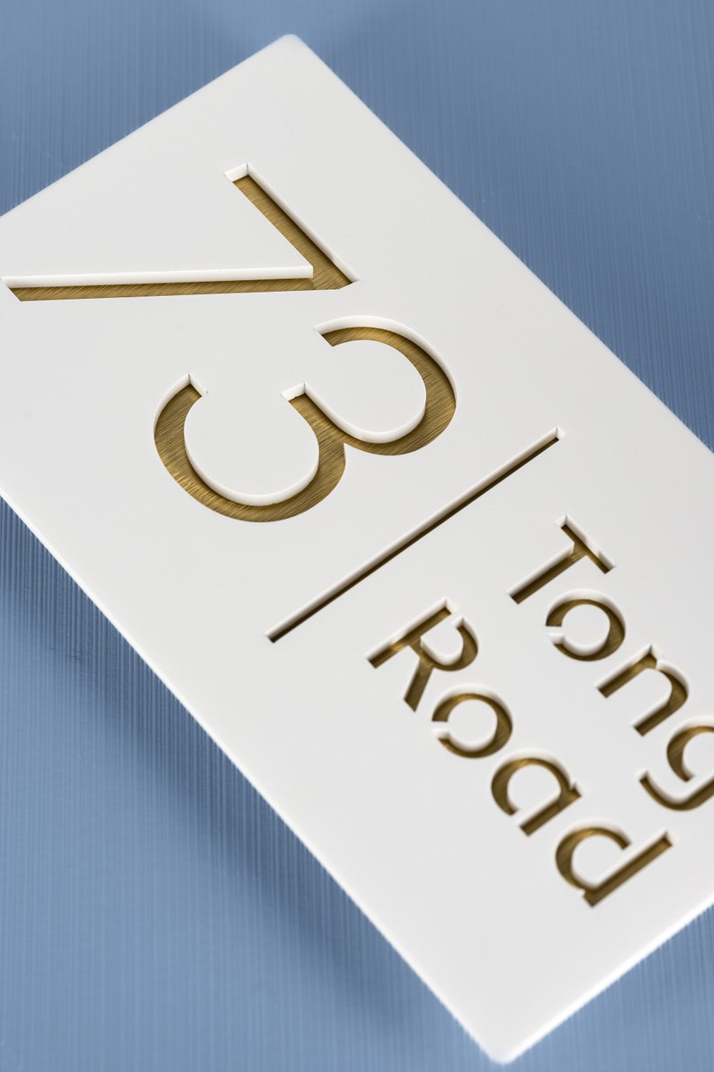 Floating House Sign, Decorative Door Signs, Modern Door Number, Address ...