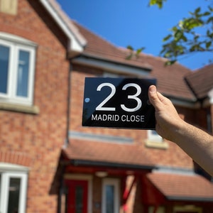 Modern Door Number, Address Numbers Plaque, Door Numbers Plaque ...