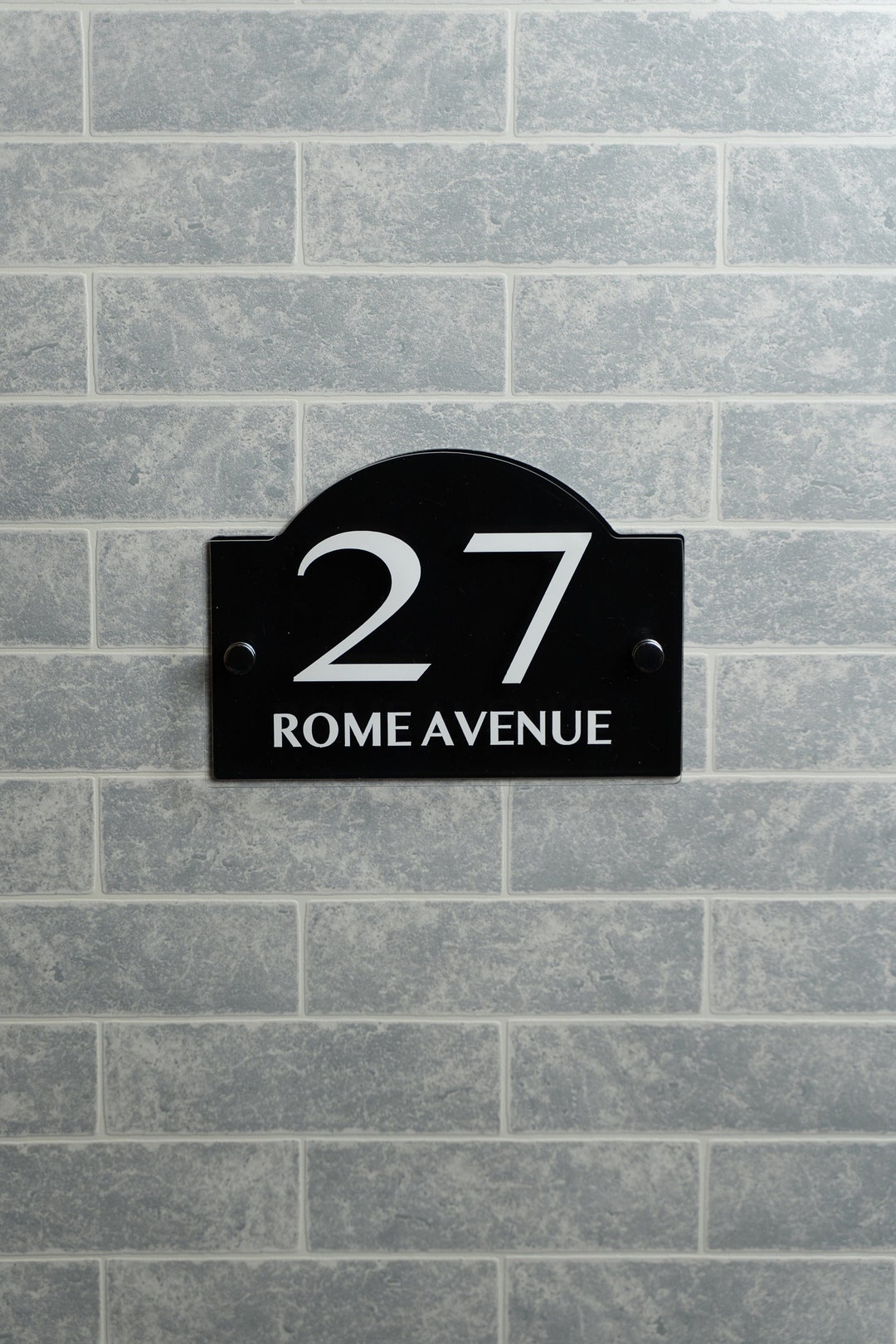 Contemporary House Sign, Decorative Door Signs, Address Numbers Plaque ...