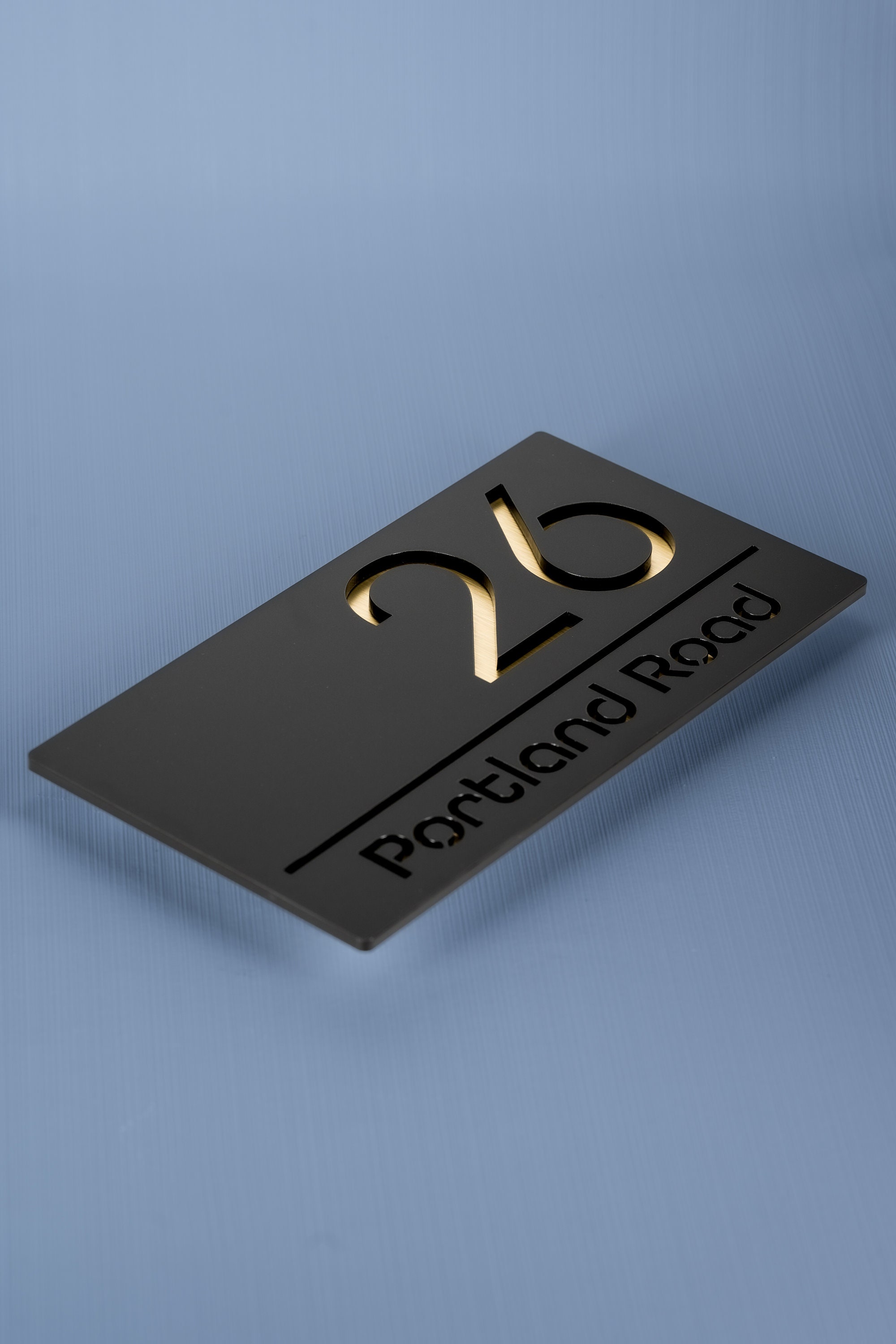 Floating Door Address Sign, Decorative Number Signs, Contemporary House ...