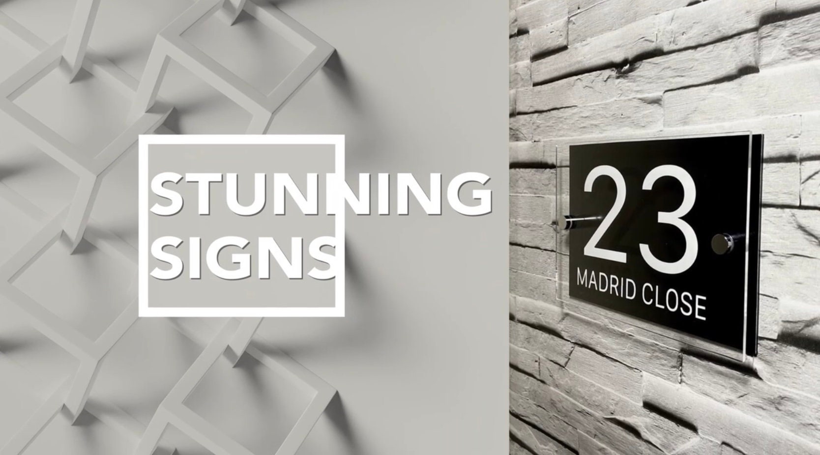 Modern Door Number, Address Numbers Plaque, Door Numbers Plaque ...