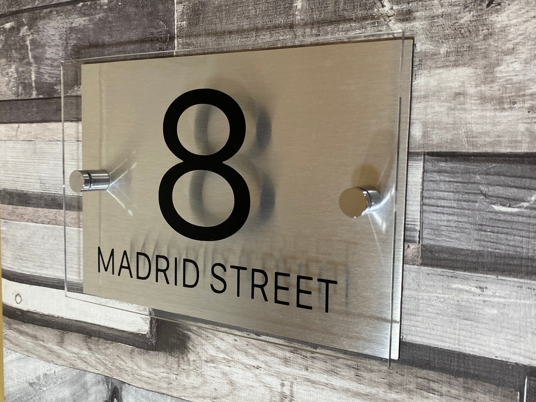 Modern Door Number, Address Numbers Plaque, Door Numbers Plaque ...